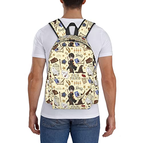 Magic Owl Backpack Durable, Lightweight and Spacious Laptop Bag for Travel and Fans for Family 16Inch