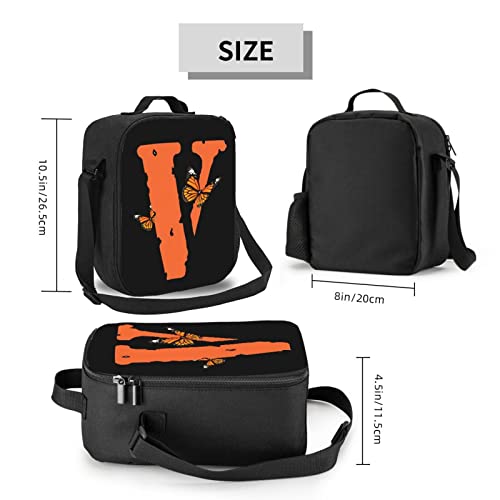 Fleiyd Big V Backpack Pencil Case Lunch Bag 3 Piece Set Vogue Backpack Laptop Bag Boys And Girls' Backpack