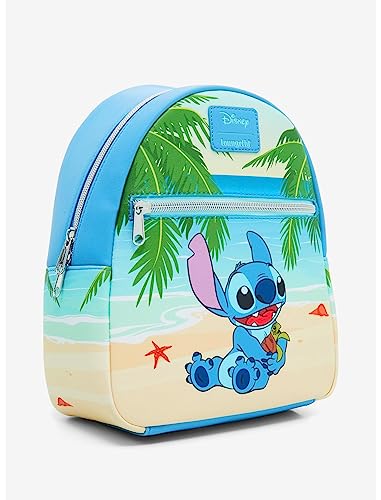 Hot Topic Loungefly Disney Lilo & Stitch Turtle Beach Mini Backpack