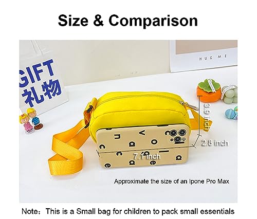 Hiflyer Kids Crossbody Bag Kids Shoulder Bags, Small Nylon Sling Bag for Kids Travel Bag for Kids, Boys Game bags (Black)