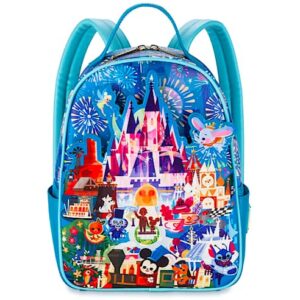 Loungefly Disney Parks By Joey Chou Mini Backpack, Blue, Medium