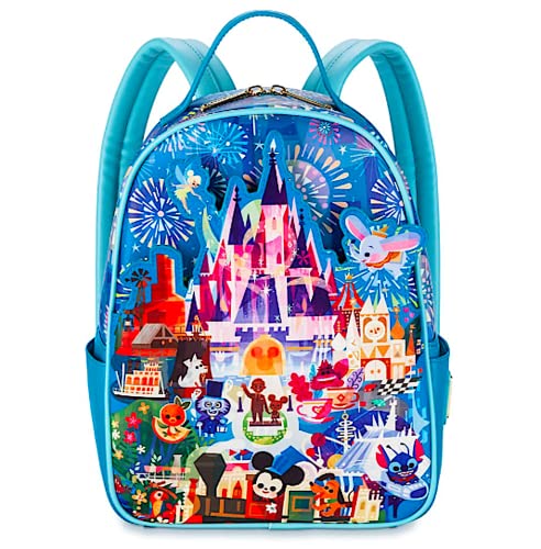 Loungefly Disney Parks By Joey Chou Mini Backpack, Blue, Medium