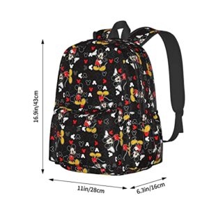 Raoirlw Mic-key Backpack Cartoon 17 Inch Laptop Backpack Travel Backpack