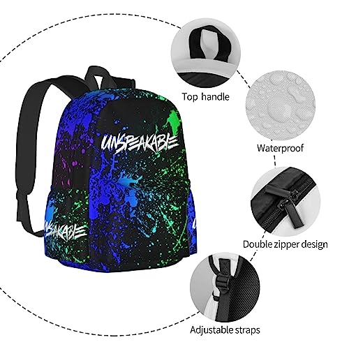 Yruzenw Anime Backpack 2 Piece Set With Pencil Case, Cartoon 3d Print Laptop Backpack Fashion Bookbag For Boys Girs Teens 15Inch