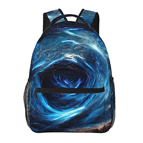 Juoritu Black Hole Backpacks, Laptop Backpacks for Travel Work Gifts, Lightweight Bookbags for Men and Women