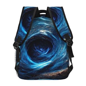 Juoritu Black Hole Backpacks, Laptop Backpacks for Travel Work Gifts, Lightweight Bookbags for Men and Women