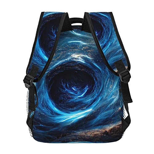 Juoritu Black Hole Backpacks, Laptop Backpacks for Travel Work Gifts, Lightweight Bookbags for Men and Women