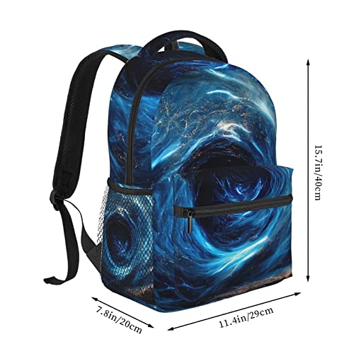 Juoritu Black Hole Backpacks, Laptop Backpacks for Travel Work Gifts, Lightweight Bookbags for Men and Women