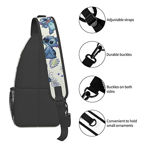 Cartoon Sling Bag Crossbody Shoulder Backpack Crossbody Bag for Travel Hiking Sport Cycling Gift