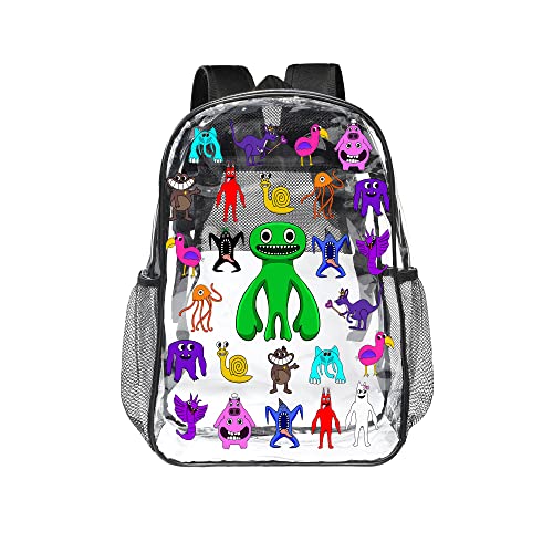 Oinxghw Clear Backpack See Through Bookbag Large Heavy Duty PVC Transparent Backpacks for Boys Girls Men Women