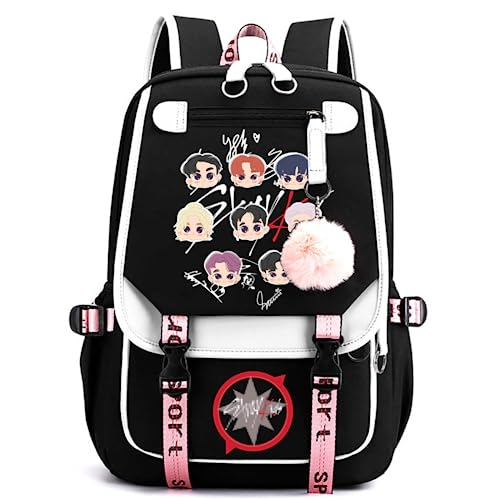 Kpop Backpack for Fans with Audio Cable USB Charging Port Laptop Bag Merchandise for Girls Fans Gifts-1