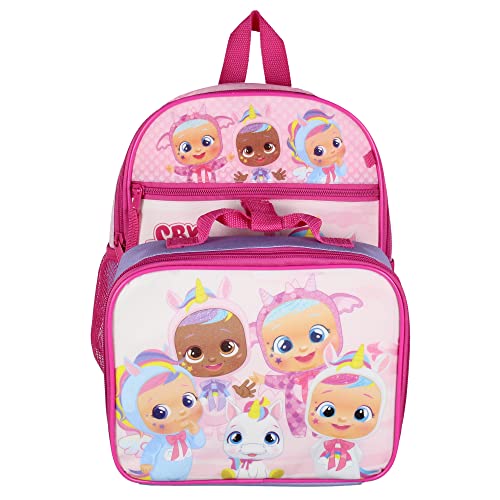 INTIMO Cry Babies Magic Tears Characters Unicorn 3 PC Backpack Lunchbox Pencil Pouch