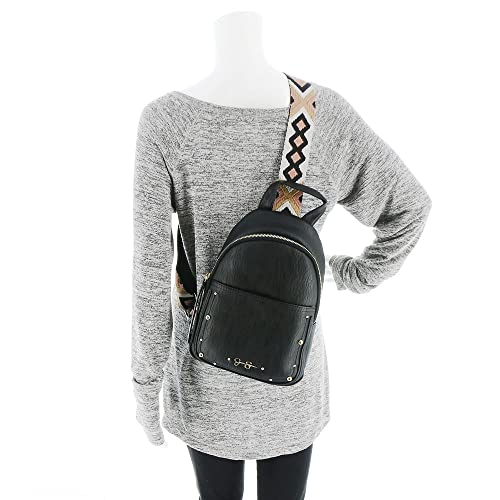 Jessica Simpson Carla Sling Backpack Meteorite