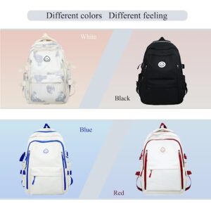 YJMKOI Casual Daypack Backpacks for Girls and Boys, Cute Kids School Bookbag Aesthetic Backpack for Teens Girls,Blue