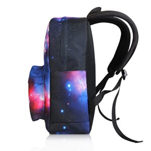 ENDUO DESIGN Backpack Cosmic Starry Sky 17 inch 3D Printed Leisure Schoolbag Girl Boy Black Hiking Day Bag Schoolbag (hamburger)