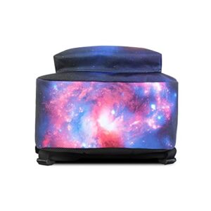 ENDUO DESIGN Backpack Cosmic Starry Sky 17 inch 3D Printed Leisure Schoolbag Girl Boy Black Hiking Day Bag Schoolbag (hamburger)