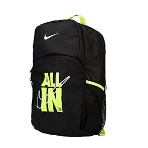 Nike 3Brand Verbiage Backpack - Black/Volt - One Size