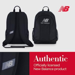 New Balance Laptop Backpack, Commuter Travel Bag for Men and Women, Black, 19 Inch