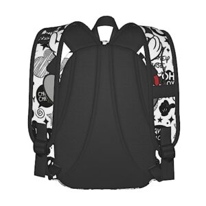 SSNDFVY Large Capacity Cute Anime Cartoon Adult Travel Backpack For Men Women Notebook Laptop Bags Hiking Camping Work -S10