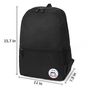 Toypocket School Backpacks Simple Backpacks for Teenage Boys Students Lightweight Simple Elementary Middle School Bag（Black）