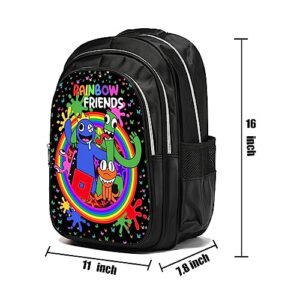 Rainbow friends Backpack Gift Novelty Backpack Portable Large Capacity Packsack 16Inch