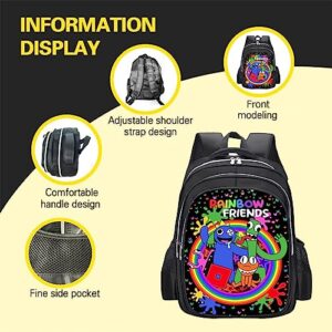 Rainbow friends Backpack Gift Novelty Backpack Portable Large Capacity Packsack 16Inch