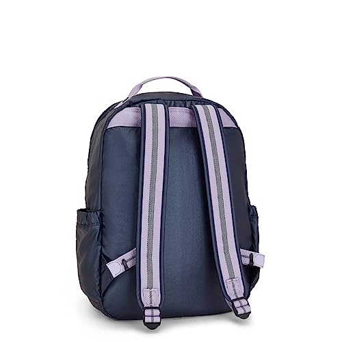 Kipling Seoul Large Metallic 15" Laptop Backpack Admiral Bl Palm