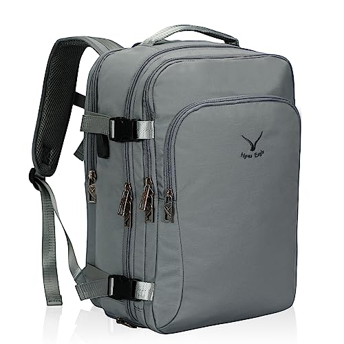 Hynes Eagle Carry on Backpack 20L Travel Backpack for Women Men Laptop Backpack 14 inches Flight Approved Casual Daypack BlueGrey