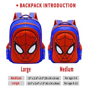 Ogvxcja Kids Cool Boys Backpacks Durable Water Resistant Bookbags Classic Travel backpack Daypack Kindergarten & Preschool Children Bookbag Cartoon Bags(M) Sky Blue