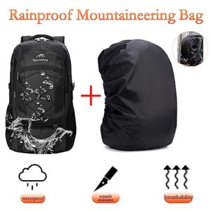 RaoRanDang Hiking Backpack Waterproof Lightweight Durable 75L Large Capacity Travel Backpack Camping Backpack Great for hiking, camping, trips...