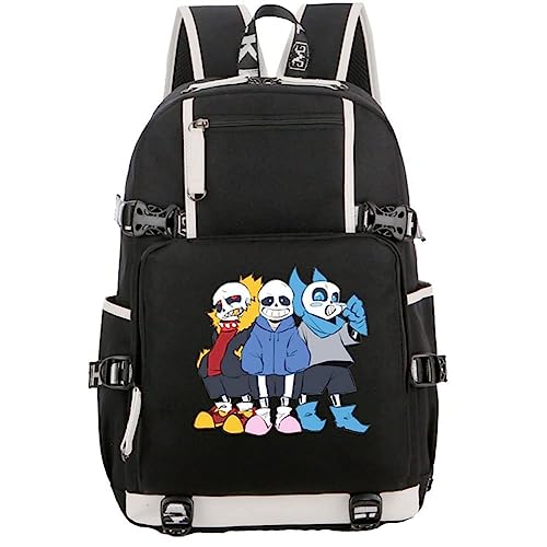 MESUZ Sans Backpack Travel Laptop Backpack (Black 1)