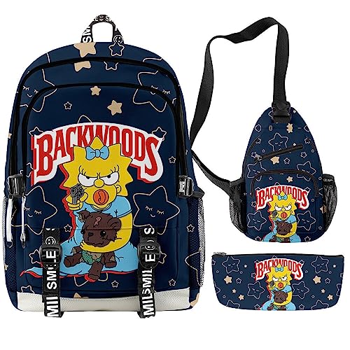 FEIRUIJI Backwoods Backpack Backwoods Bag sets Laptop Backpack Casual Backpacks for men women