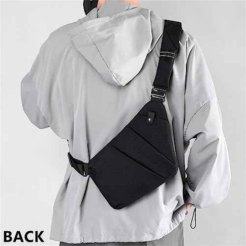 2023 New North Carry Slim Sling Bag, North Carry Slim Sling Bag for Women & Men Anti Theft (Black - Right Shoulder,full)