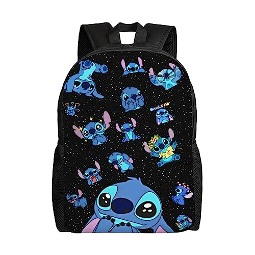 lsenhu Anime Backpack 16 Inch Cute Backpacks Cartoon Casual Daypack Sports Travel Laptop Bag Gifts For Adults Women Men