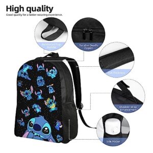 lsenhu Anime Backpack 16 Inch Cute Backpacks Cartoon Casual Daypack Sports Travel Laptop Bag Gifts For Adults Women Men