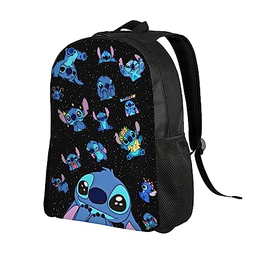 lsenhu Anime Backpack 16 Inch Cute Backpacks Cartoon Casual Daypack Sports Travel Laptop Bag Gifts For Adults Women Men