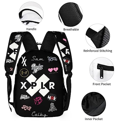 Hei Bai.JZQ 3 In 1 Backpack Set Bookbag With Lunch Box And Pencil Case