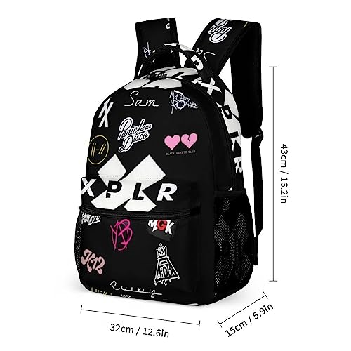 Hei Bai.JZQ 3 In 1 Backpack Set Bookbag With Lunch Box And Pencil Case