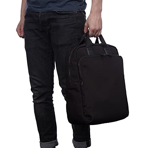 KNOMO James 16 inch Laptop Briefcase Men Waterproof Backpack Slim Travel Rucksack Business Casual Daypack, Black