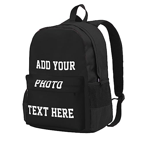 cuesr Custom Backpack Personalized Backpacks Design Text Photo Name Logo Large-capacity Casual Travel Laptop Bag for Work