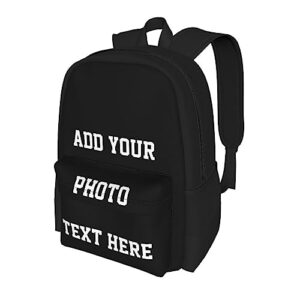 cuesr Custom Backpack Personalized Backpacks Design Text Photo Name Logo Large-capacity Casual Travel Laptop Bag for Work