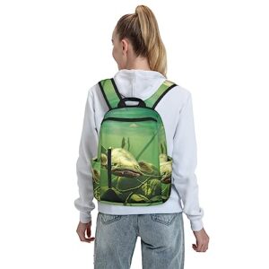 GAGALU Laptop Backpack Underwater Catfish Printed Lightweight Outdoors Backpack