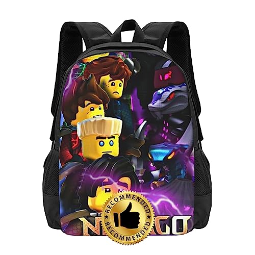 MILX Ninja Anime Cartoon Backpack Large Capacity Travel Daypack Camping Work Leisure Backpack Cosplay Party Gift