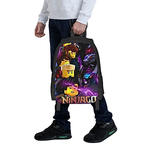 MILX Ninja Anime Cartoon Backpack Large Capacity Travel Daypack Camping Work Leisure Backpack Cosplay Party Gift