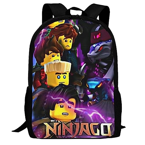 MILX Ninja Anime Cartoon Backpack Large Capacity Travel Daypack Camping Work Leisure Backpack Cosplay Party Gift