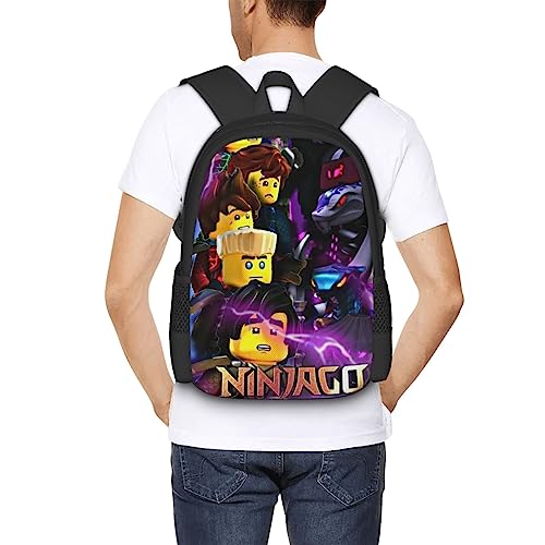 MILX Ninja Anime Cartoon Backpack Large Capacity Travel Daypack Camping Work Leisure Backpack Cosplay Party Gift