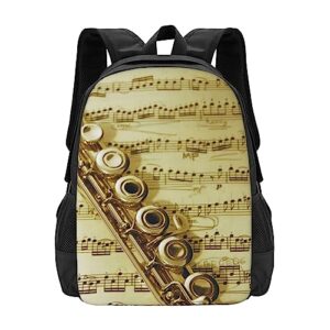 bafafa flute music printed large backpack travel bag business work daypack laptop backpacks