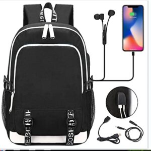 Piatek Youth Gudetama Daypack-Teens Wear Resistant Bookbag Lightweight Large Laptop Bag with USB Charging Port