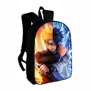 Oyb Unisex Anime Backpack 3d Printed Cartoon Bags Lightweight Large Casual Daypack Black5-16.5IN