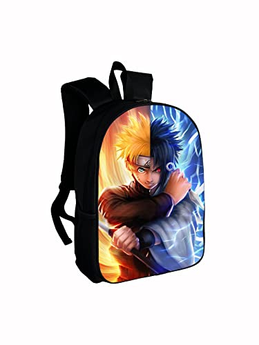 Oyb Unisex Anime Backpack 3d Printed Cartoon Bags Lightweight Large Casual Daypack Black5-16.5IN